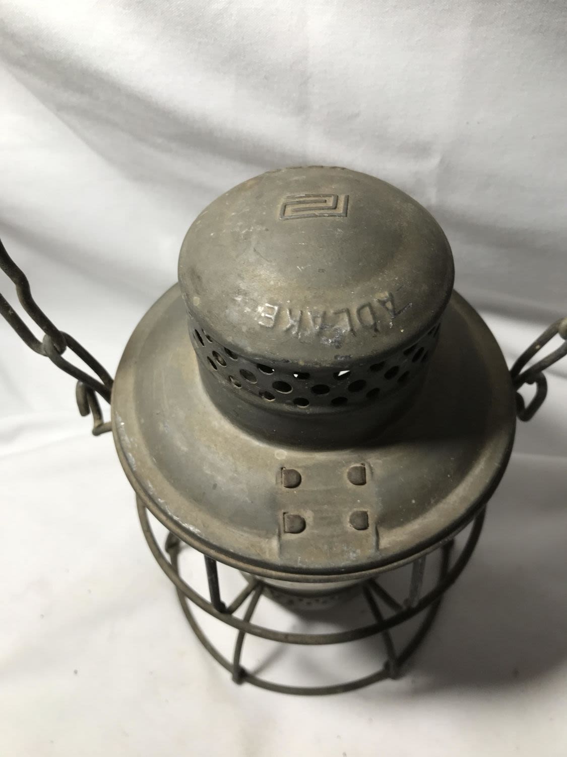 Lot 196 - Adlake Railroad Lantern w/ Clear Glass Globe | The Lodge ...