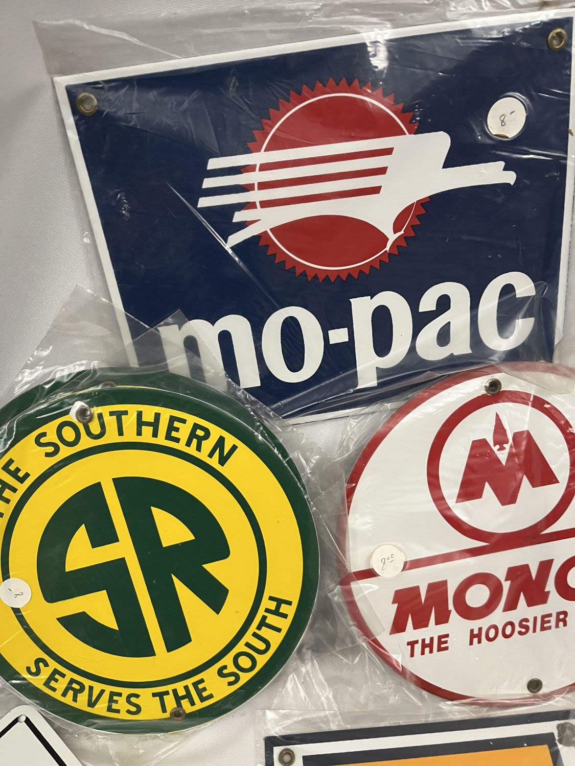 Lot 240 - Vintage Metal Railroad Signs | The Lodge Auction House