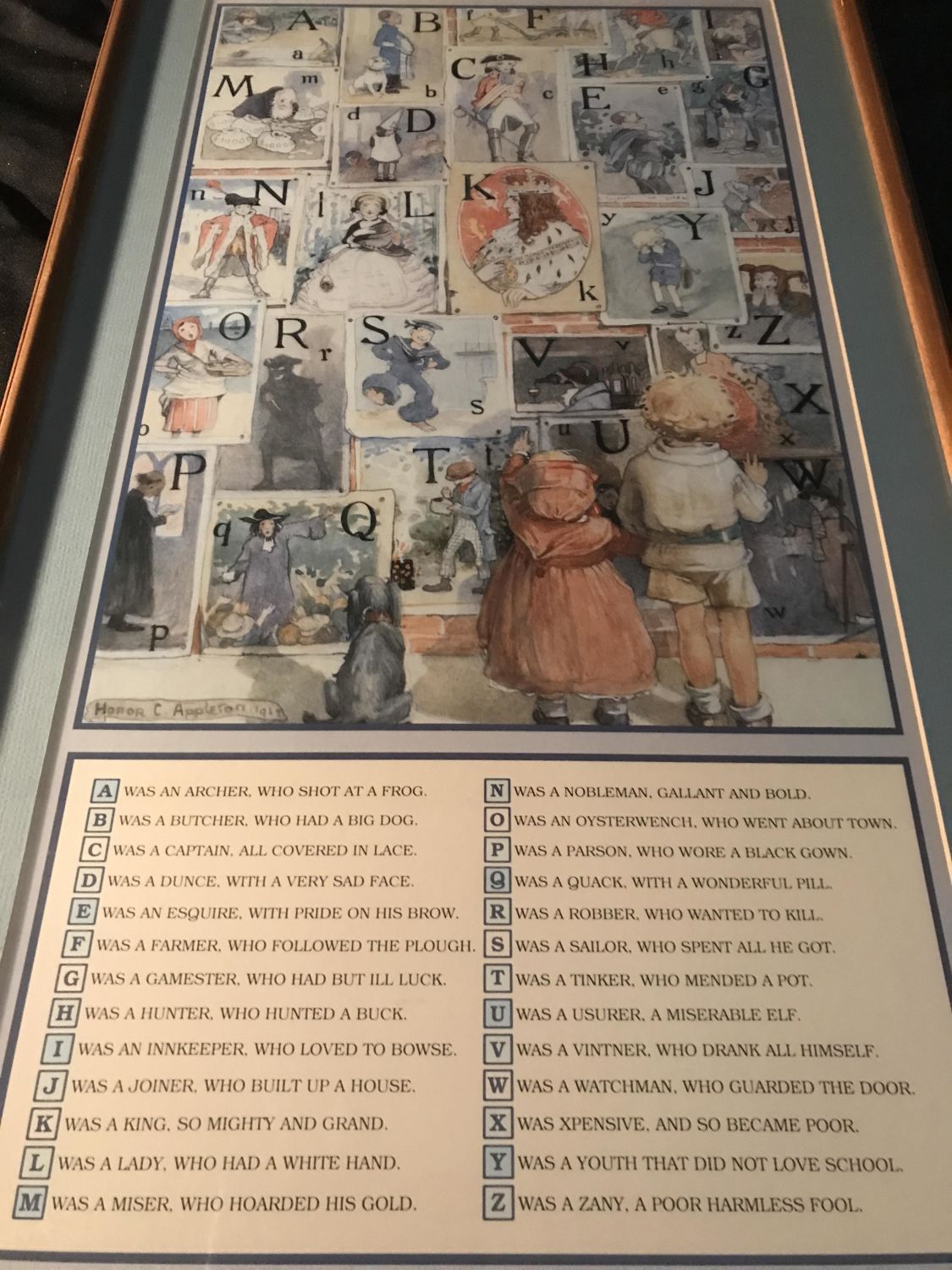 Lot 146 - Alphabet Lithograph For Teaching | The Lodge Auction House