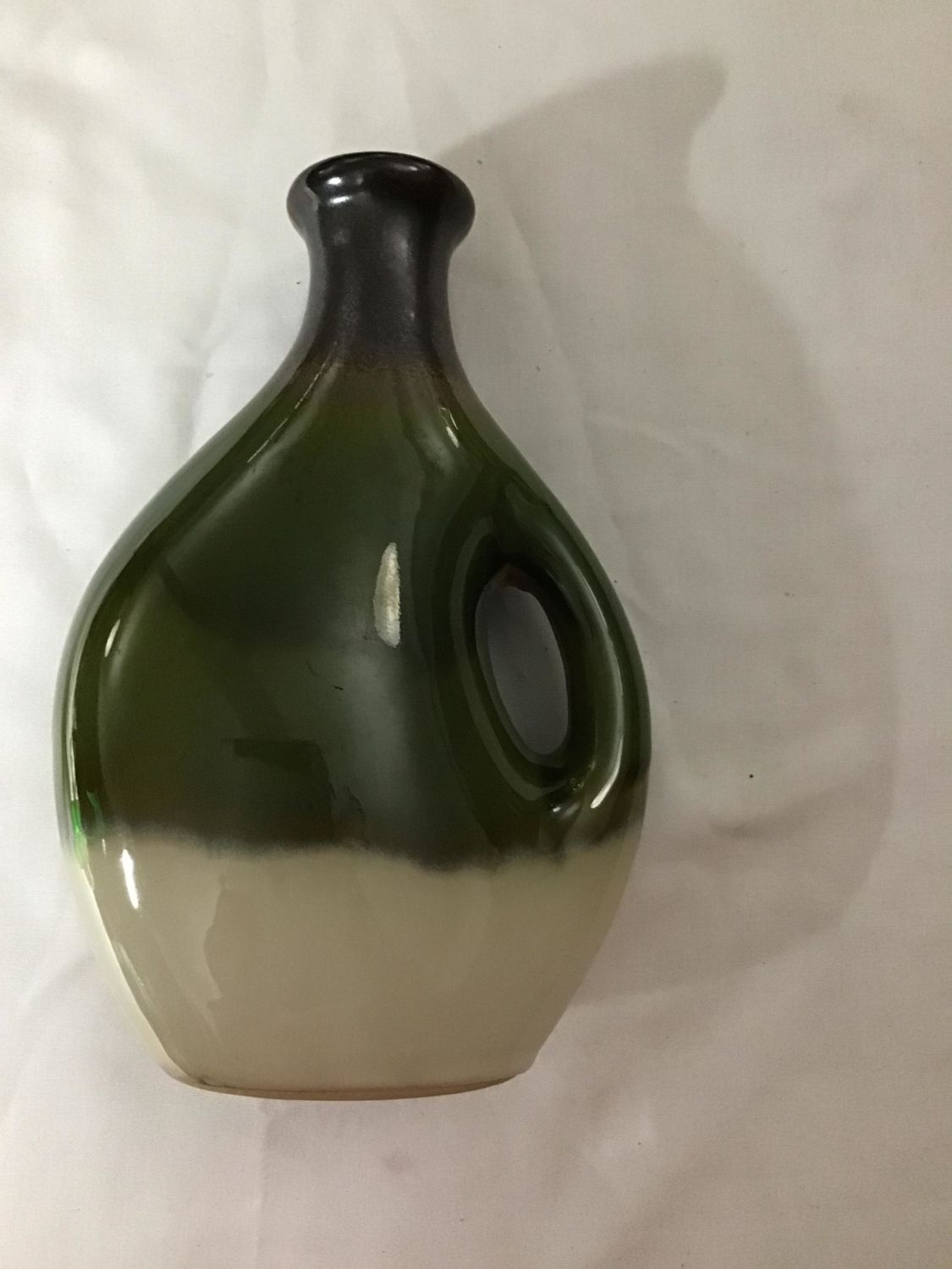Lot 224 - Vintage Earth Tones Pottery Decanter | The Lodge Auction House