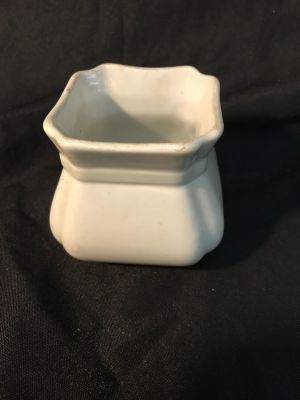 Lot 149 - Buffalo China White Square Vase | The Lodge Auction House