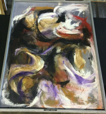 Lot 79 - Katherine Langley REVOLT Abstract oil on canvas | The Lodge ...