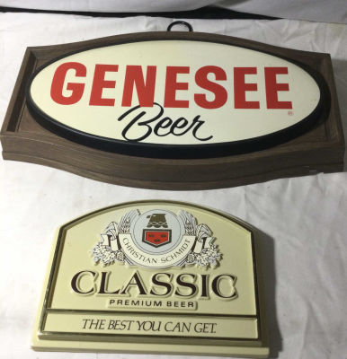 Lot 45 - Genesee Beer Sign & Christian Schmidt Sign | The Lodge Auction ...