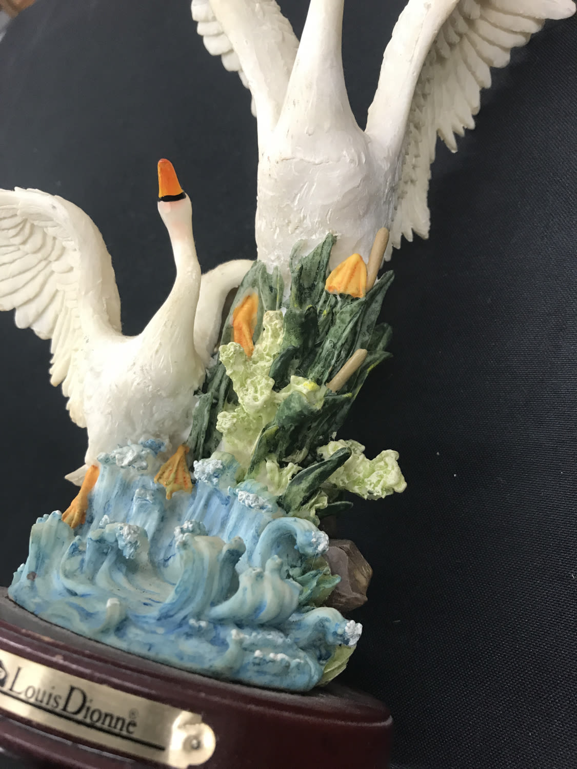Lot 82 - Louis Dionne Swans Taking Flight Statue | The Lodge Auction House