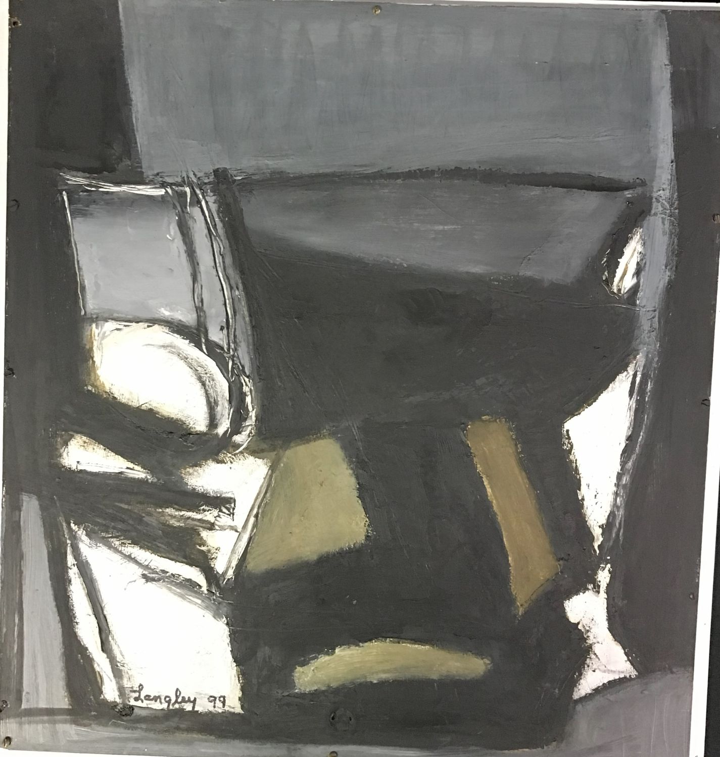 Lot 62 - Katherine Langley IDLE ANVIL Oil on Board | The Lodge Auction ...