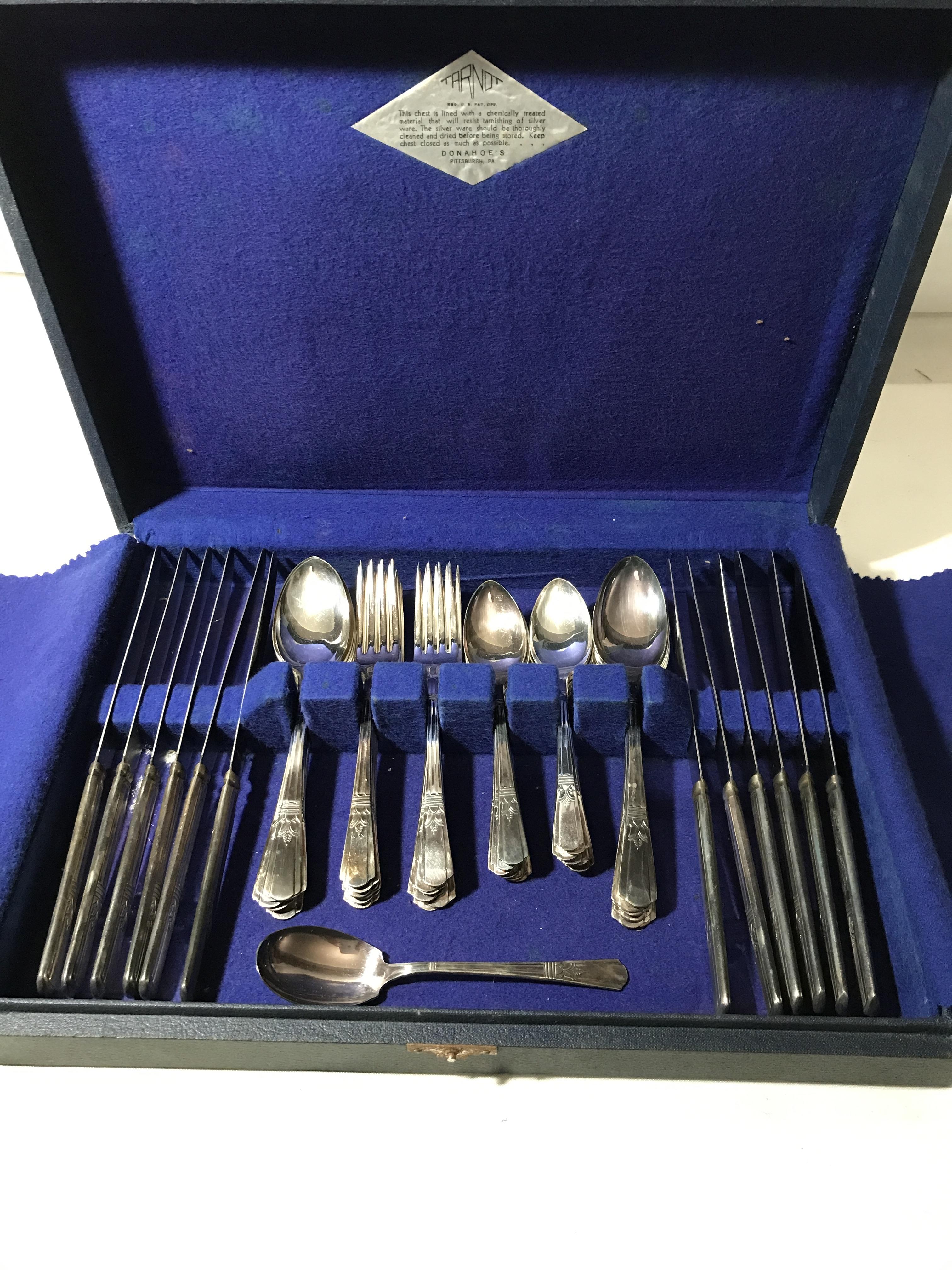 Lot 57 - Cutlery Set, Silver Plated Service for 12 | The Lodge Auction ...