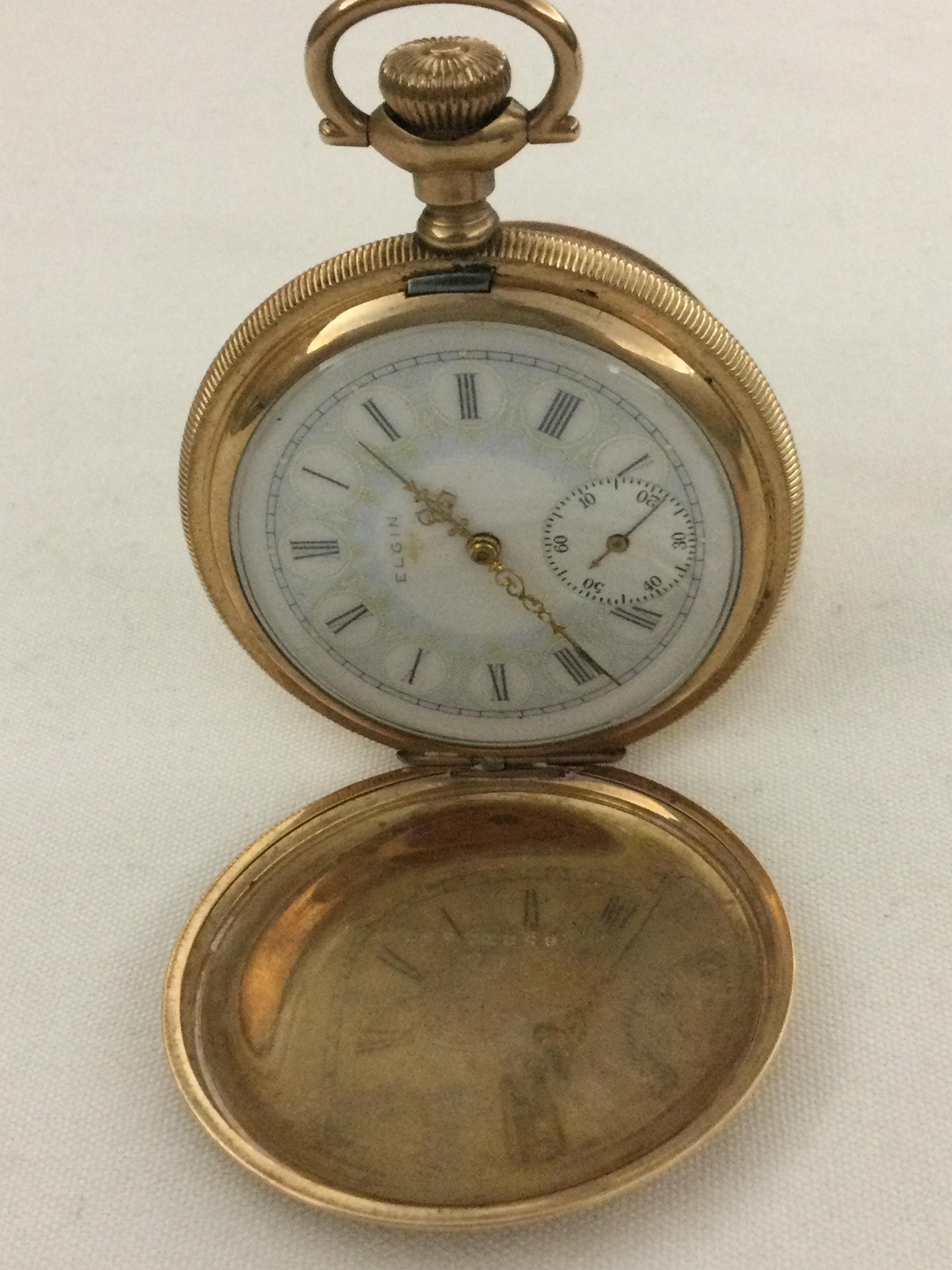 Lot 13 - Elgin Pocket Watch Keystone Case -Works! | The Lodge Auction House