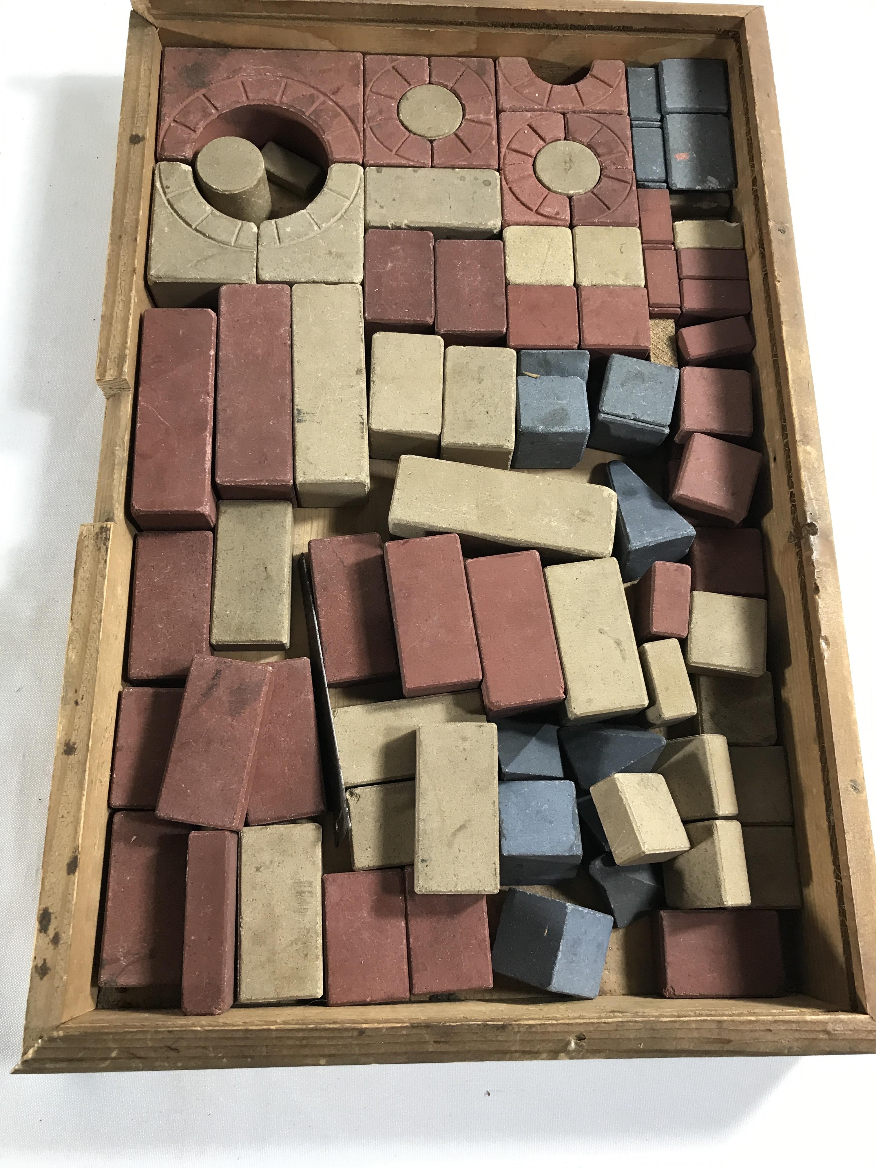 Lot 67 - Vintage Masonry Building Blocks Toy Set | The Lodge Auction House