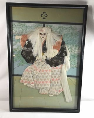 Lot 126 - Vintage 1970s Japanese Kabuki Dancer Fabric 3-D | The Lodge ...