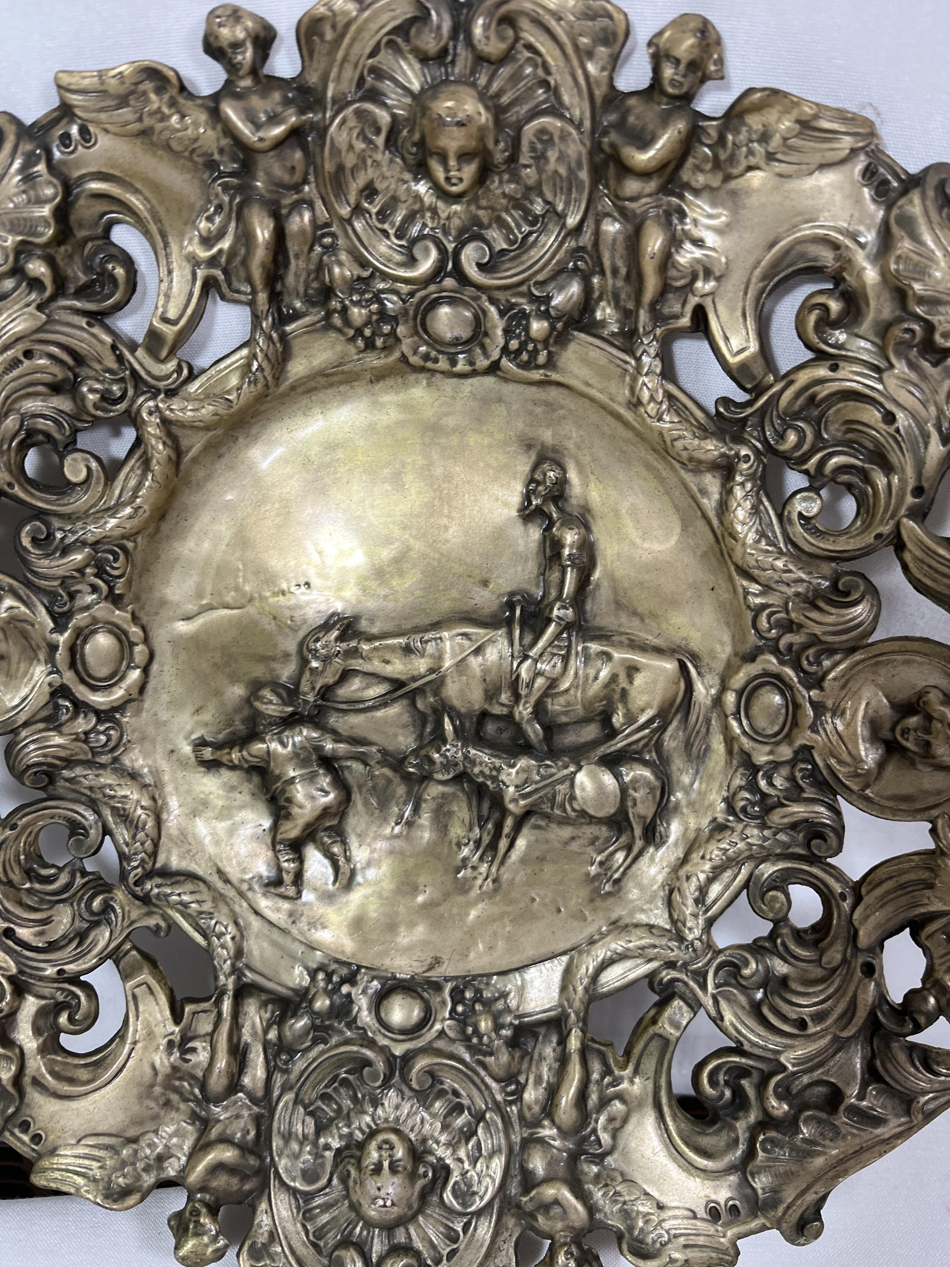Lot 238 - Repousse Wall Plaques (2) Tin | The Lodge Auction House