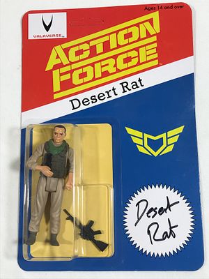 Lot 450 - Valaverse Action Force Desert Rat Action Figure | The Lodge ...