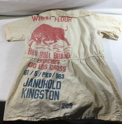 Lot 320 - Red Bull Brand Wheat Flour Baking Shirt | The Lodge Auction House