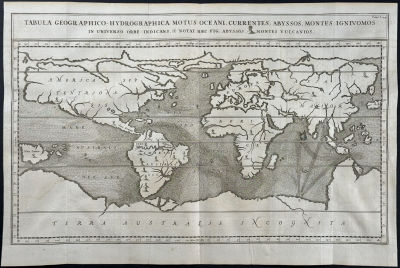 Lot 57627 - Kircher, pub. 1678 - Map of the World including Americas ...