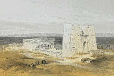 Lot 57649 - David Roberts - Temple of Edfour, Ancient Appolinopolis ...