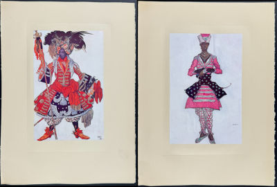 Lot 58463 - Bakst - Pair of Costume Designs | Trillium Rare Prints