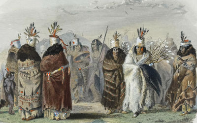 Lot 58971 - Karl Bodmer - Dance of the Mandan Women. 28 | Trillium Rare ...
