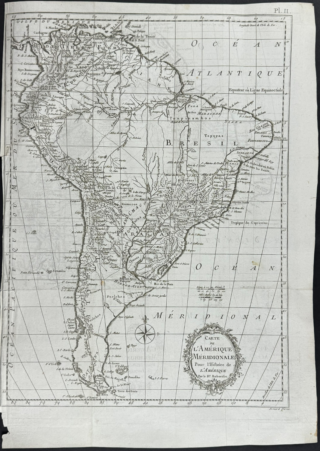 Lot 59422 - Robertson - Map of South America | Trillium Rare Prints