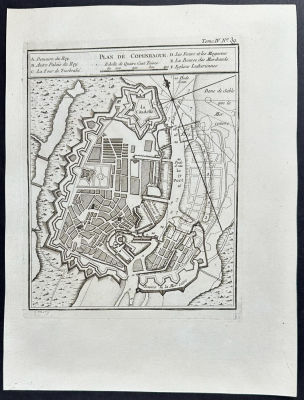 Lot 59635 - Bellin - Map of Copenhagen, Denmark | Trillium Rare Prints