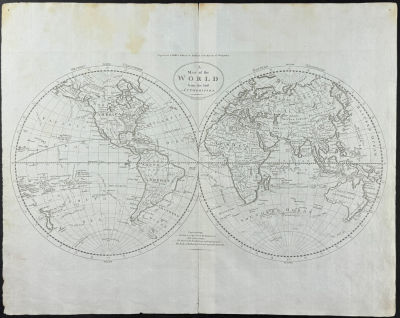 Lot 60617 - Carey, pub. 1796 - Map of the World | Trillium Rare Prints