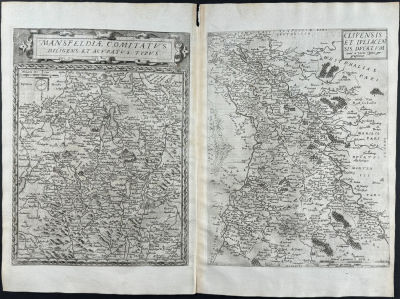 Lot 60626 - De Jode, Rare, pub. 1593 - Maps of Mansfeld, Germany ...