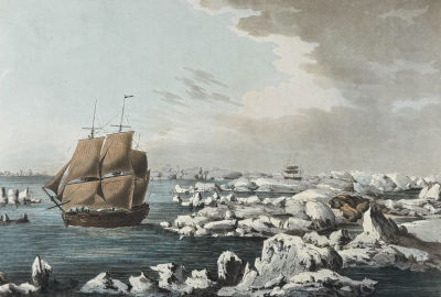 Lot 61230 - Webber & Cook - The Resolution beating through the Ice ...