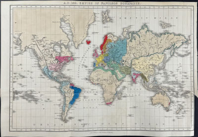 Lot 62006 - Quin - Map of AD 1811 Empire of Napoleon Bonaparte ...