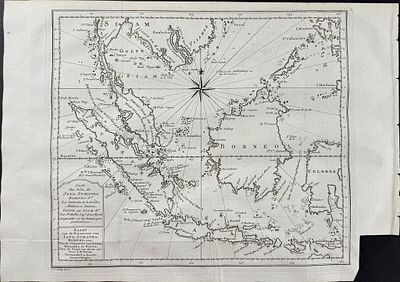 Lot 62809 - Prevost - Chart of the Islands of Java, Sumatra, Borneo, &c ...
