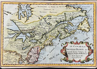 Lot 62818 - Sanson - Map of Canada or New France with the Great Lakes ...