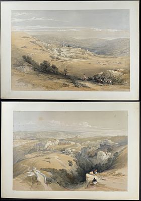 Lot 66228 - David Roberts, RSE - Pair of Lithographs of Nazareth ...