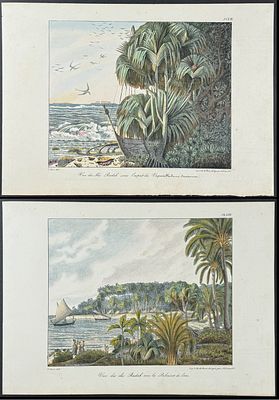 Lot 66801 - Choris - Pair of Lithographs of Iles Radak or Marshall ...