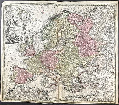 Lot 68631 - Seutter - Map of Europe | Trillium Rare Prints