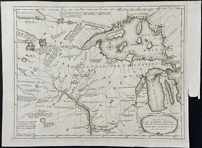 Lot 68633 - Carver - Map of Captain Carver's Travels in North America ...