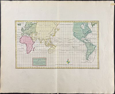 Lot 68902 - Tirion - Map of the World | Trillium Rare Prints