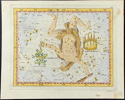 Lot 69853 - Bode - Constellation: Hercules, Crown. 8 | Trillium Rare Prints