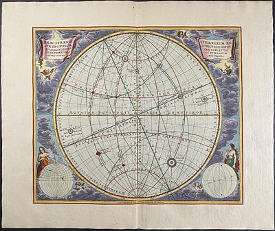 Lot 70041 - Cellarius - Celestial Chart [Hemisphaeria Sphaerarum Rectae ...