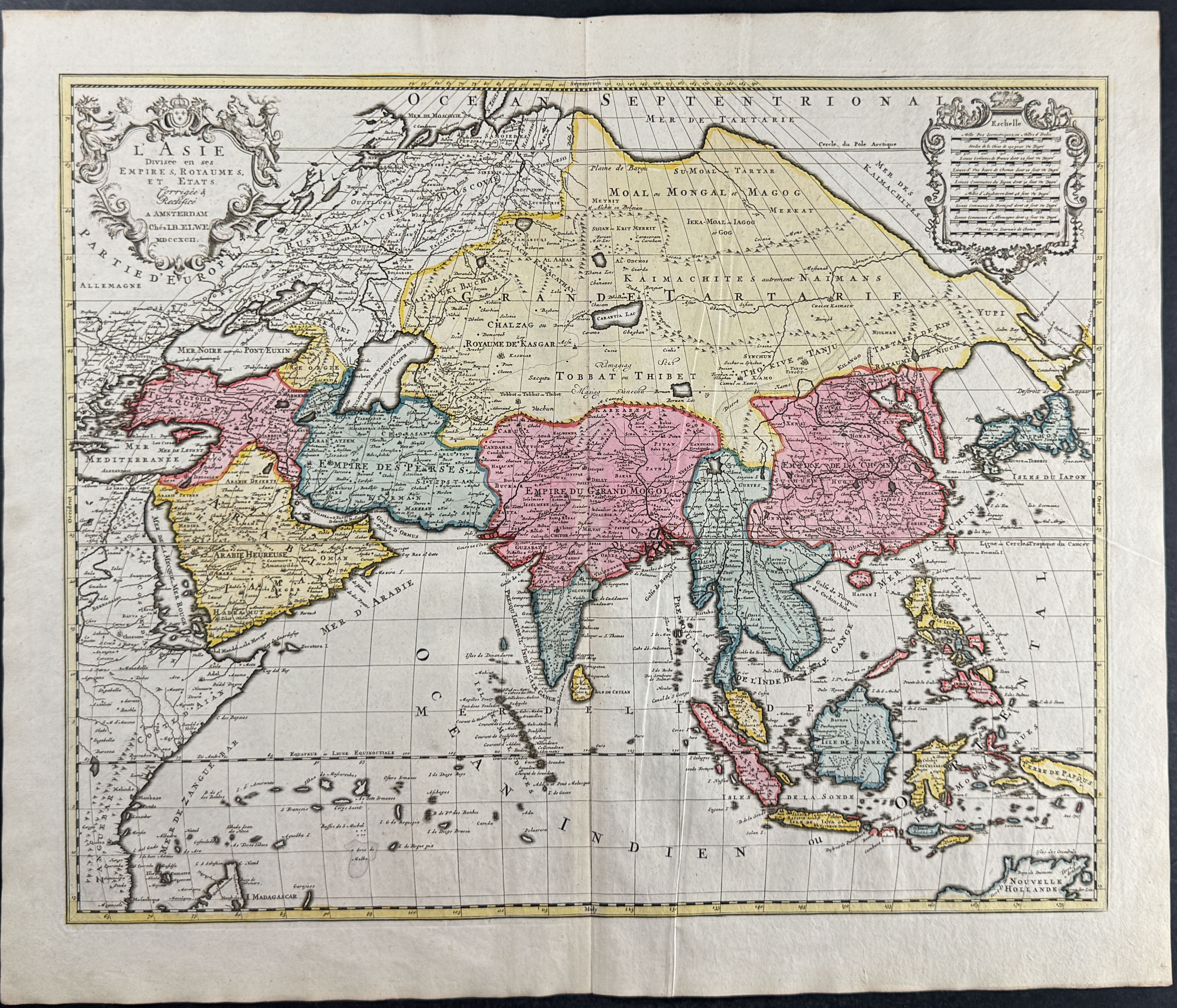 Lot 90646 - Elwe - Map of Asia | Trillium Rare Prints