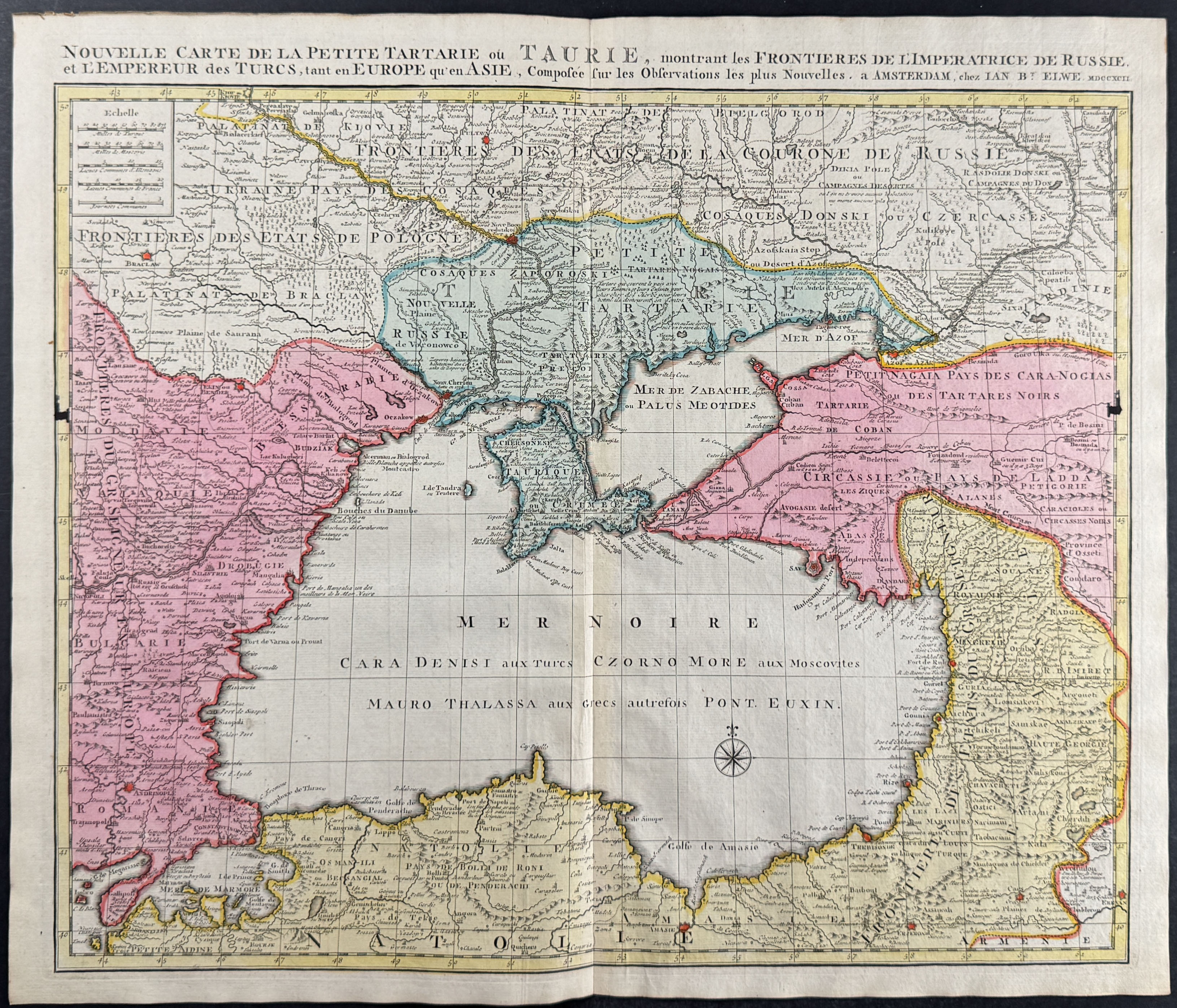 Lot 226 - Elwe - Map of Tartary (Black sea region) | Trillium Rare Prints