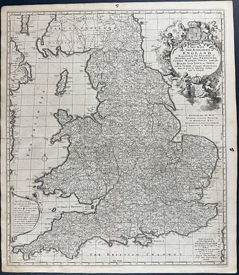 Lot 638 - Visscher - Map of England | Trillium Rare Prints