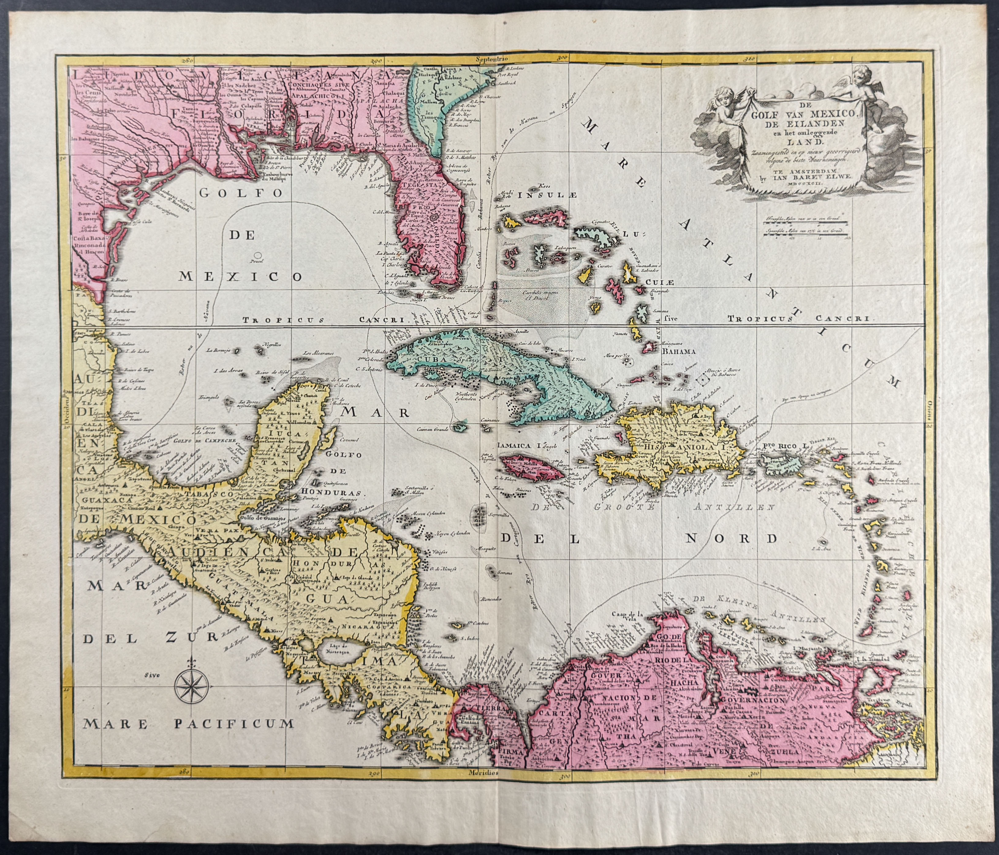 Lot 1030 - Elwe - Map of Gulf of Mexico (West Indies or Antilles ...