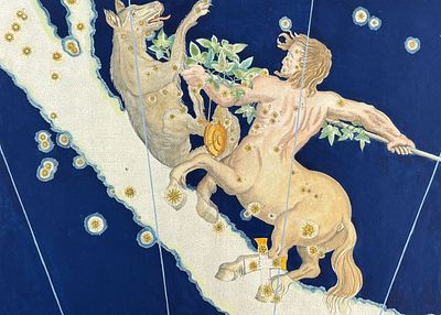 Lot 1657 - Bayer - Constellation: Centaurus, Centaur with Spear; Lupus ...