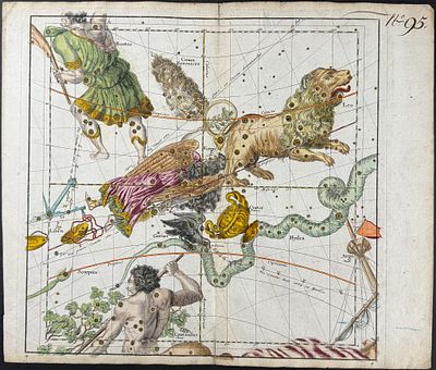 Lot 3870 - Kohler & Weigel after Pardies - Celestial Chart (Leo, Bootes ...