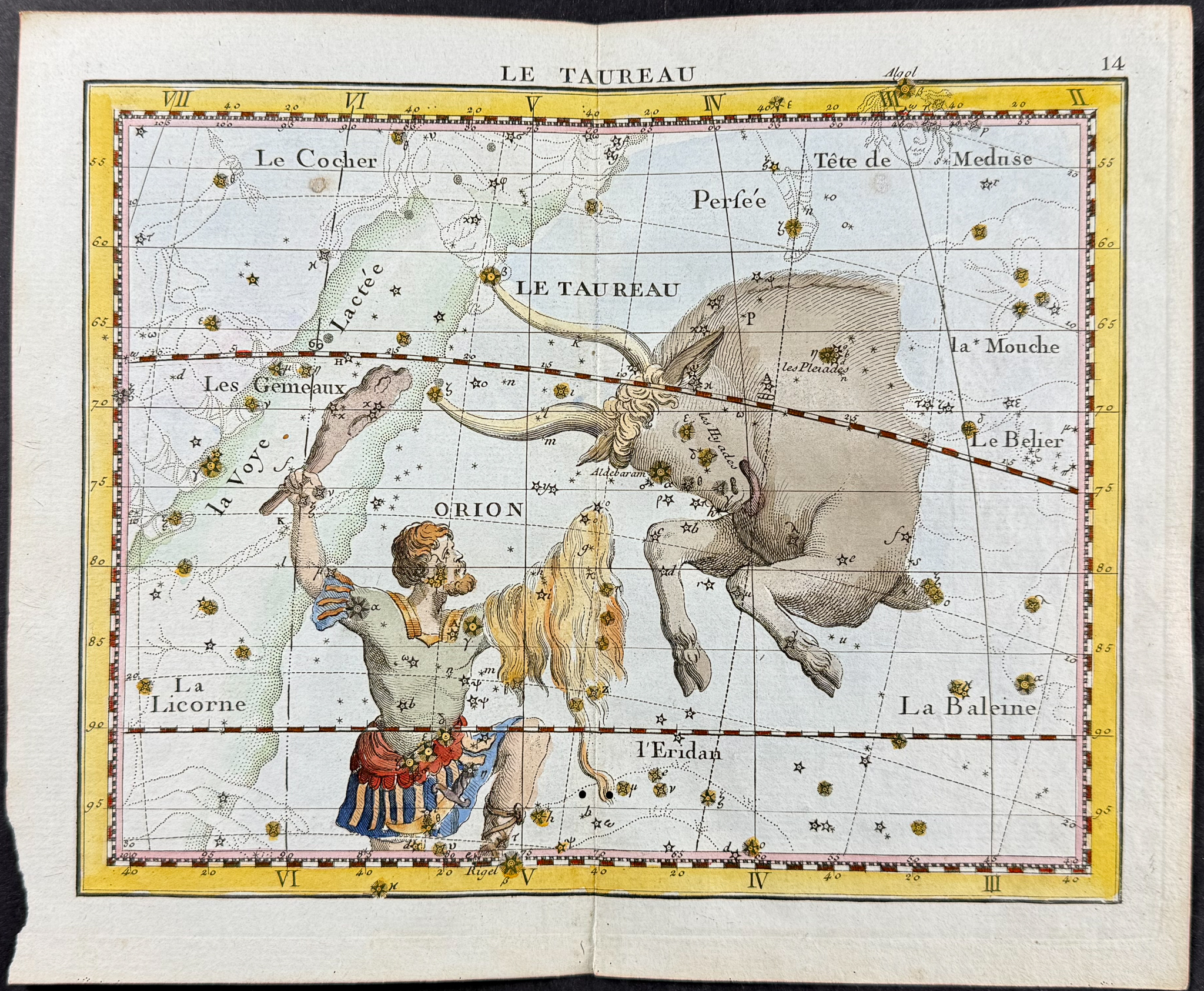 Lot 4236 - Flamsteed - Constellation or Celestial Chart: Taurus (Bull ...