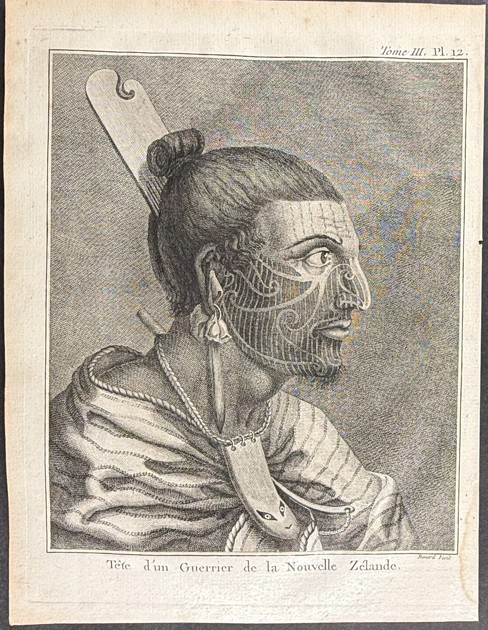 Lot 4414 - Captain Cook - A Tattooed New Zealand Maori Warrior ...