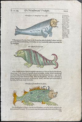 Lot 5801 - Pare, pub. 1664 - Sea Monsters | Trillium Rare Prints