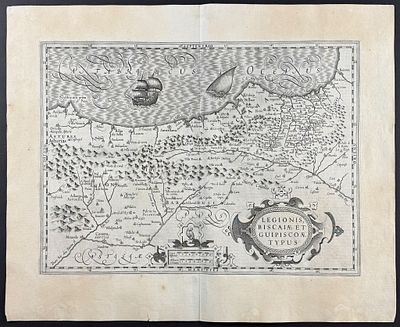 Lot 6247 - Mercator, pub. 1630 - Map of the Coast of Spain (Leon ...