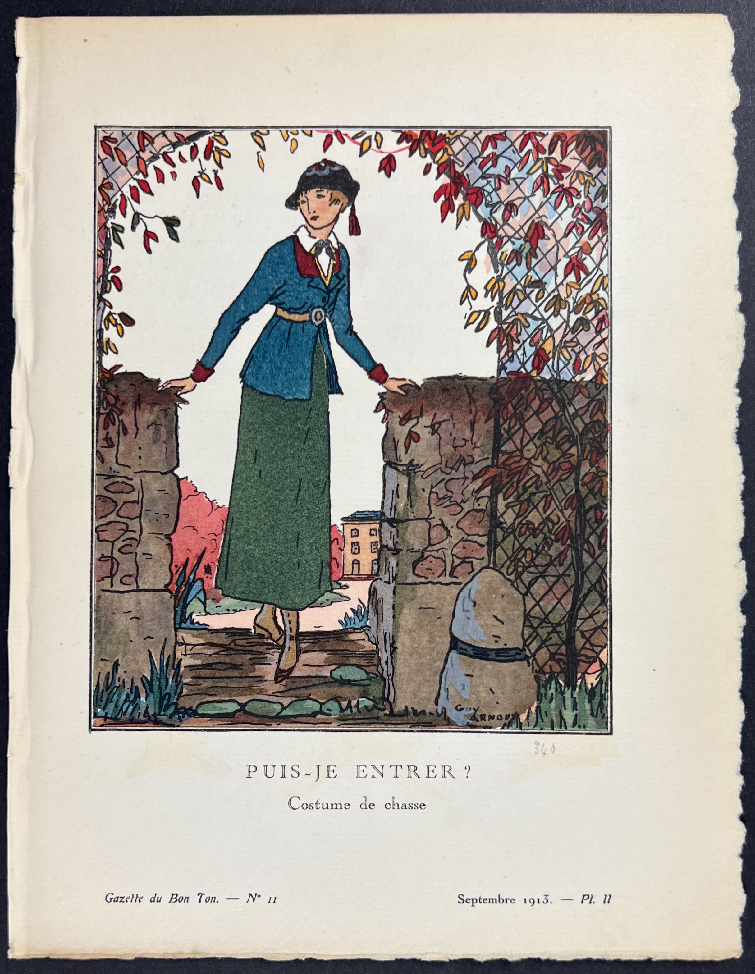 Lot 6467 - Gazette du Bon Ton - 10 Fashion Pochoirs | Trillium Rare Prints