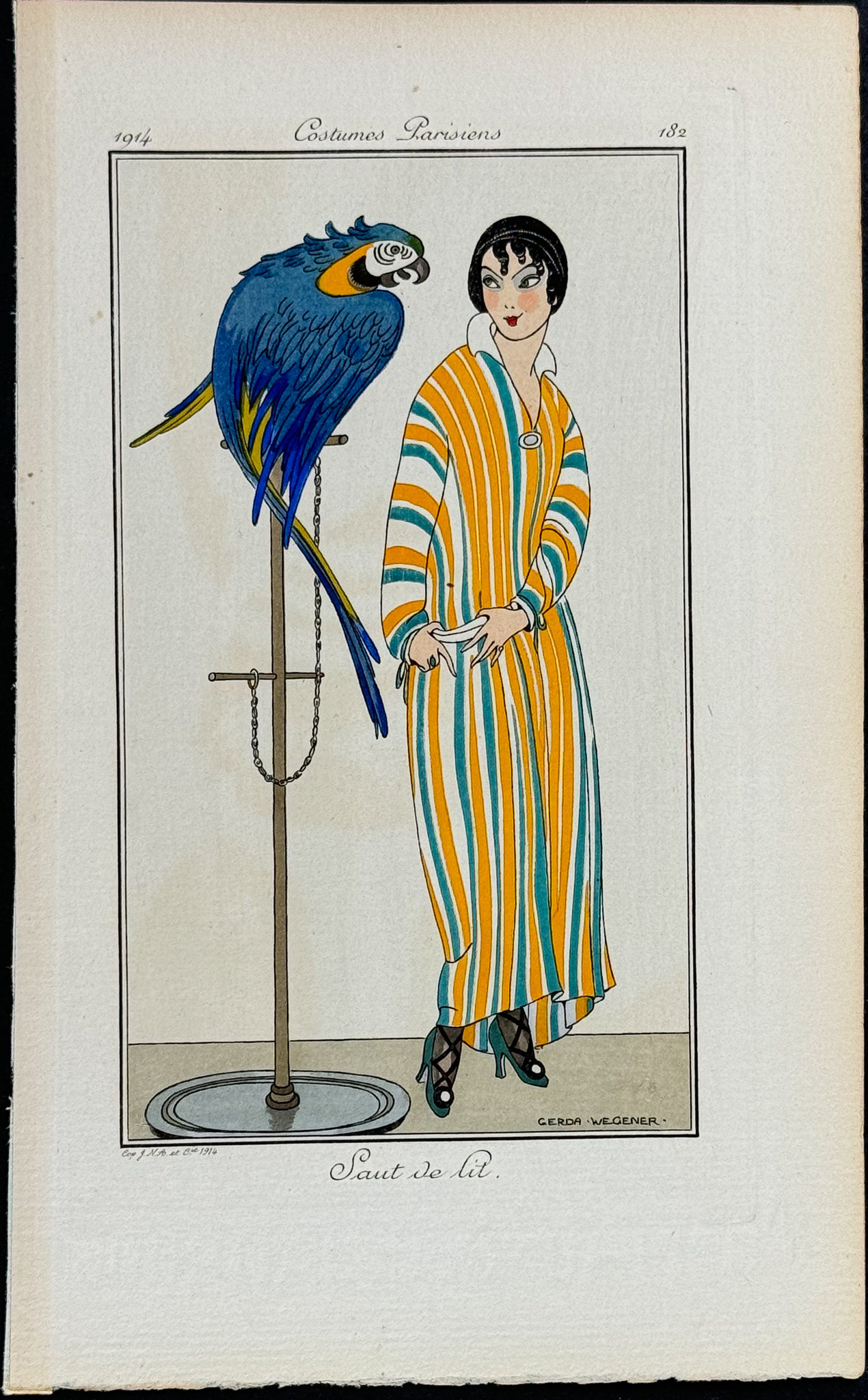 Lot 6468 - Journal des Dames - 10 Fashion Pochoirs | Trillium Rare Prints