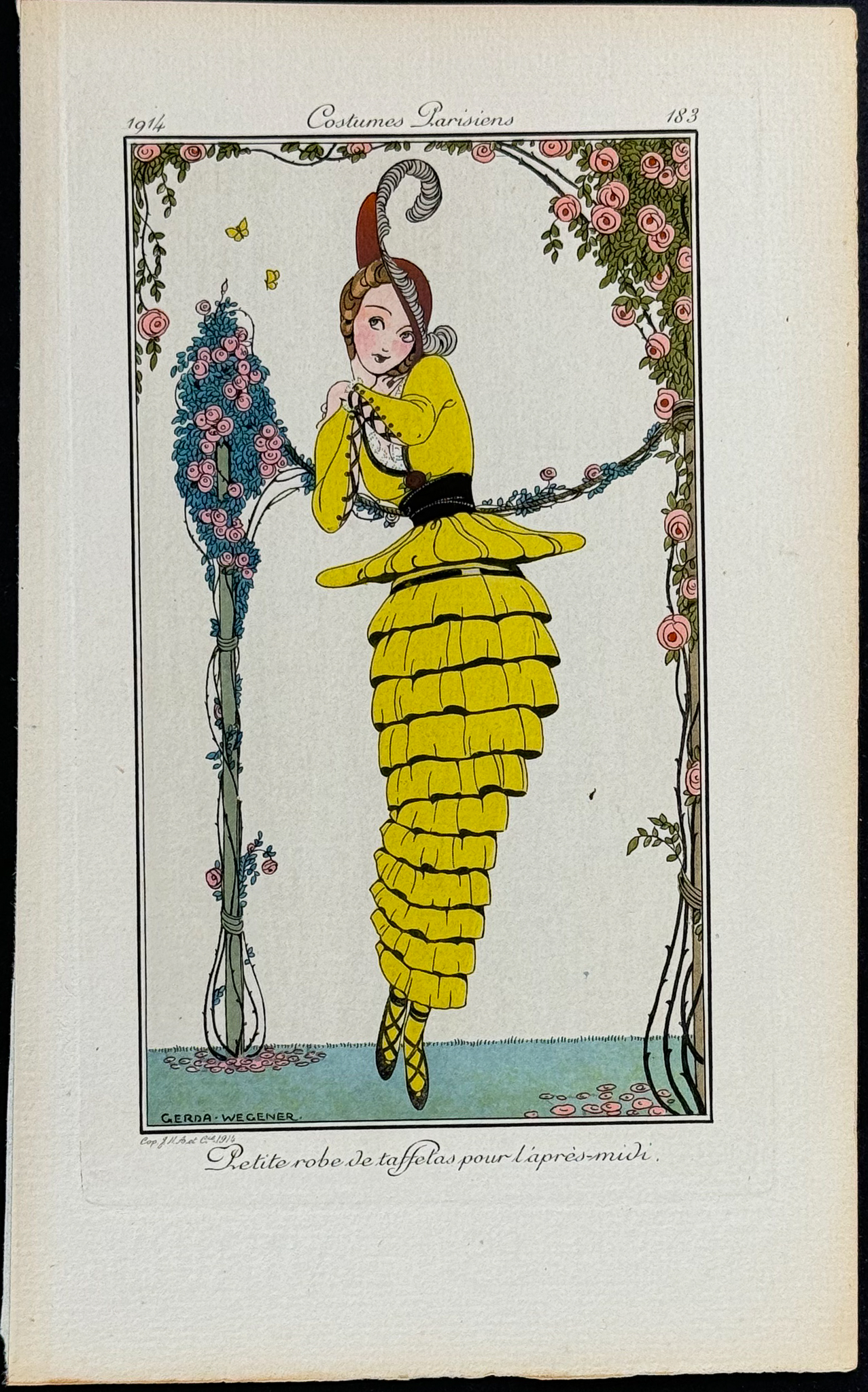 Lot 6468 - Journal des Dames - 10 Fashion Pochoirs | Trillium Rare Prints