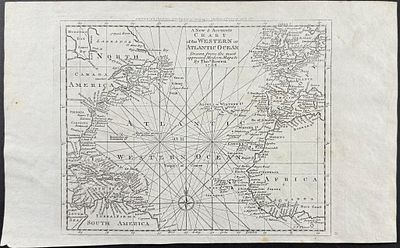 Lot 6633 - Bankes - A New & Accurate Chart of the Western or Atlantic ...