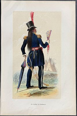 Lot 6861 - Catlin - Assiniboine Warrior in Regimental Clothing ...